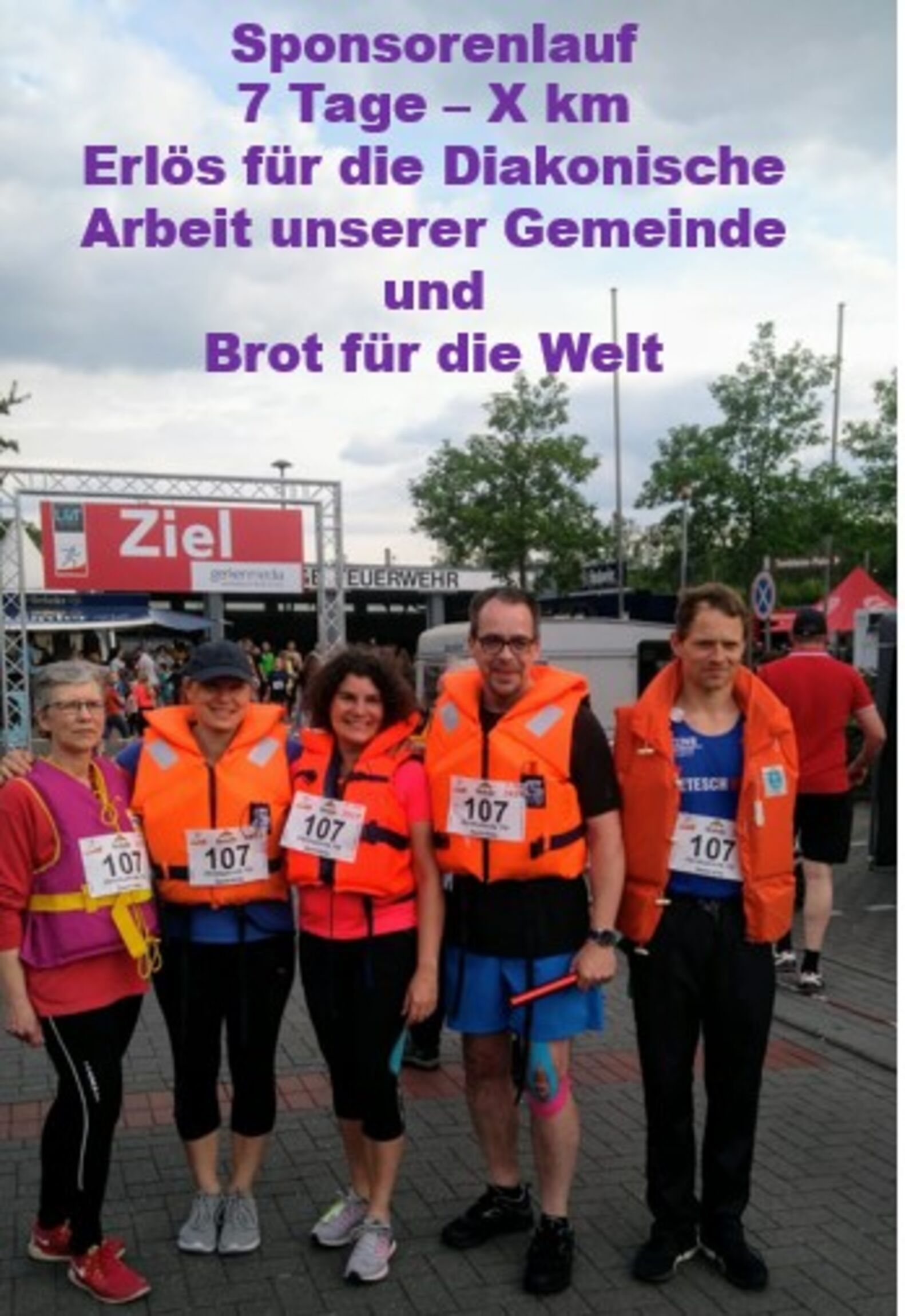 Sponsorenlauf für Brot für die Welt und Christuskirchengemeinde
